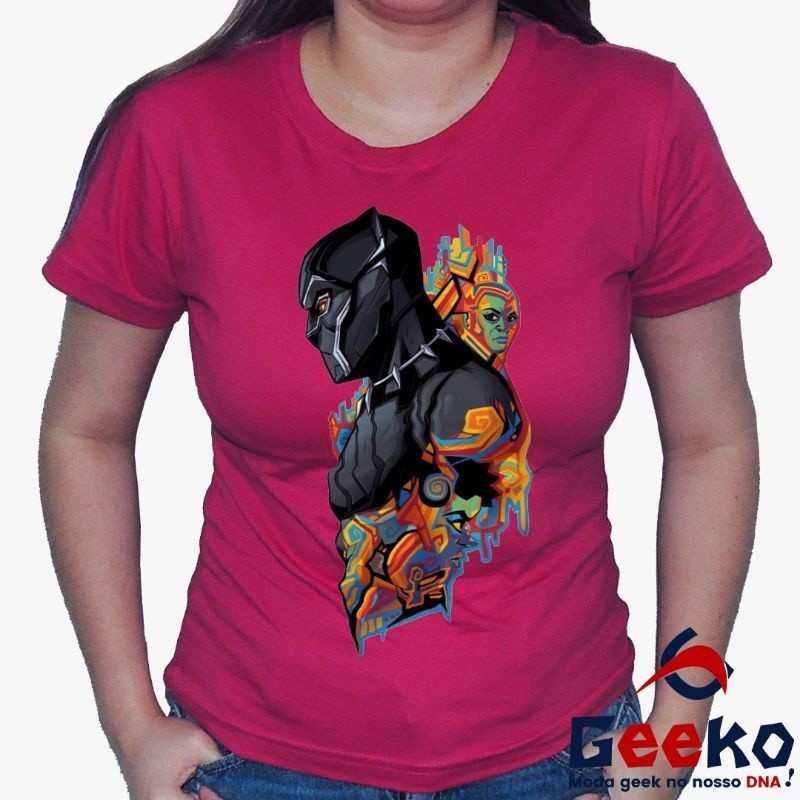 Baby Look Pantera Negra 100% Algodão - Wakanda Forever - Black Panther ...