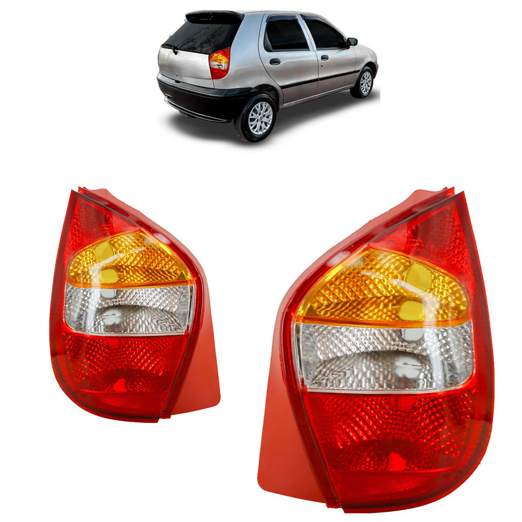 Pisca Seta Dianteira Tempra 1992 1993 1994 1995 Cristal Carcaça Branca ...
