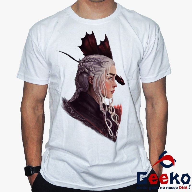 Camiseta Geek Daenerys Targaryen - Game of Thrones - All Geek | Shopee ...