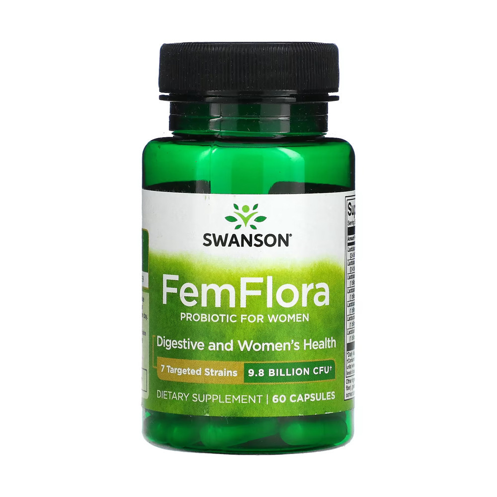 Probiótico FemFlora p/Mulheres Swanson 60 Caps Importado | Shopee Brasil