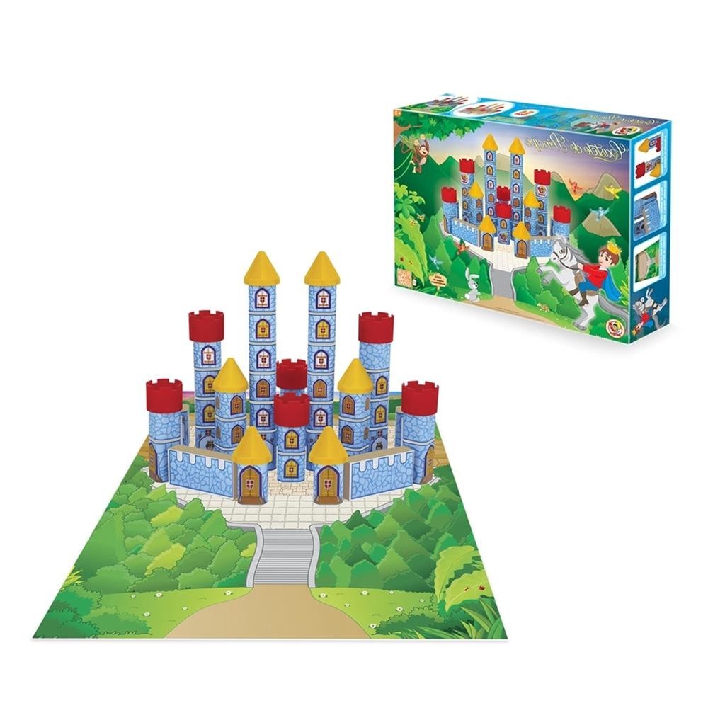 Castelo do Principe Blocos de Montar em Madeira Brinquedo Infantil 54 ...