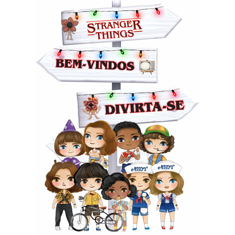 display aniversario infantil 60cm stranger things 01 | Shopee Brasil