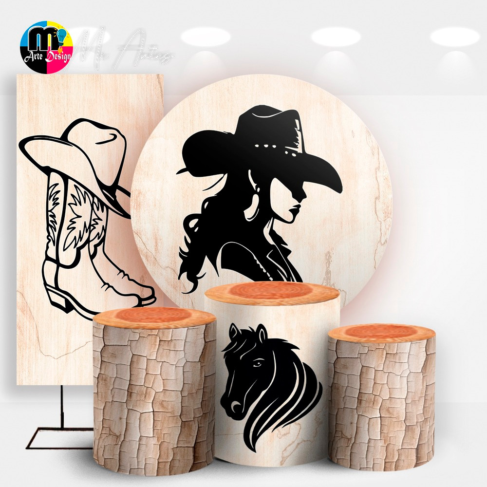 Kit Capa Painel Vaqueira Redondo 150x150cm / Trio Cilindros / Romano ...