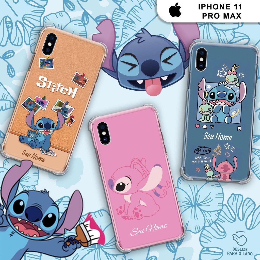 Capa Capinha - iPhone 11 Pro Max - Stich Ohana Personalizado | Shopee ...