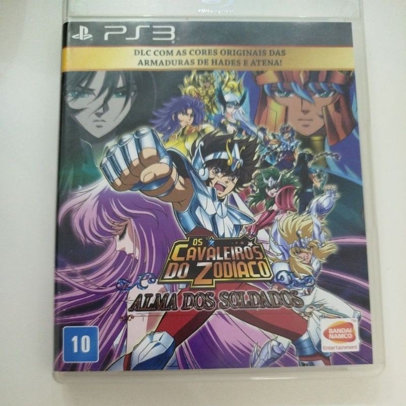 os cavaleiros do zodíaco alma dos soldados PS3 mídia física digital original | Shopee Brasil