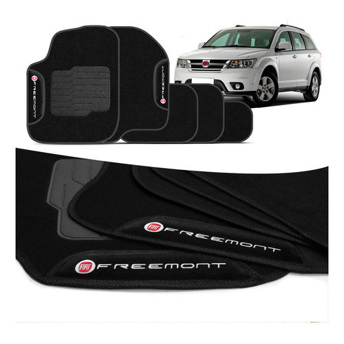 Jogo Tapete Carpete Freemont 2011 A 2018 Preto | Shopee Brasil