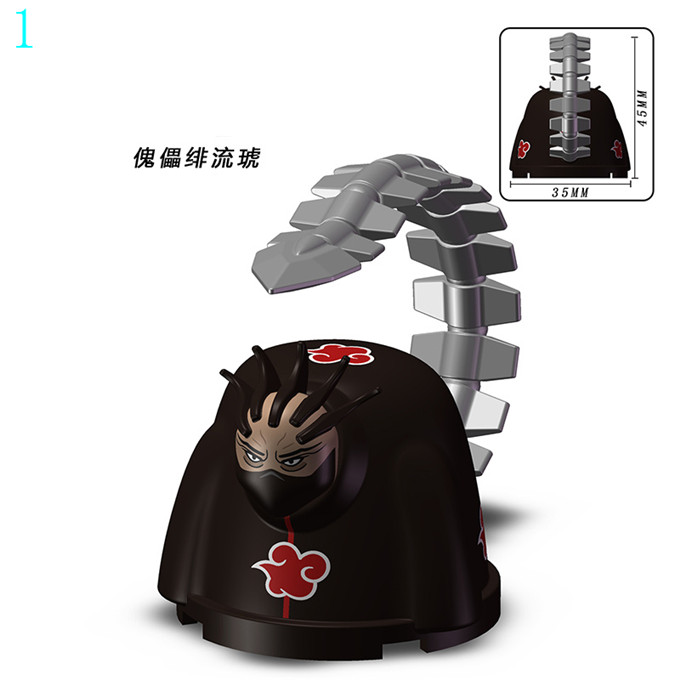 Compatível com Lego Naruto Puppet Master Scarlet Flow Akira Organização ...