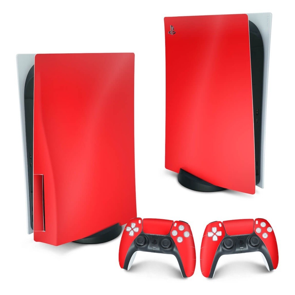 Skin PS5 Playstation 5 Adesivo - Vermelho | Shopee Brasil