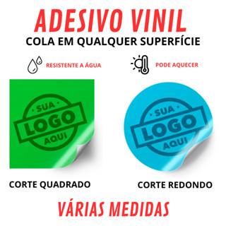 Adesivo Personalizado com recorte eletronico 100 unid. 4x4 7x7 10X10 /// 70 UNIDADES 15X15 CM ...