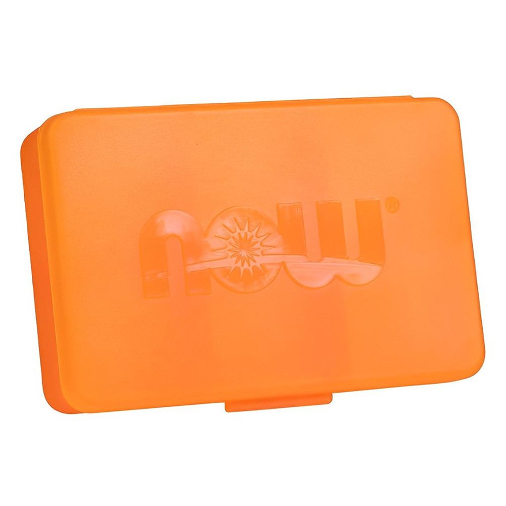 Case Pílulas Now Foods 6 Divisões Porta Cápsulas Laranja | Shopee Brasil