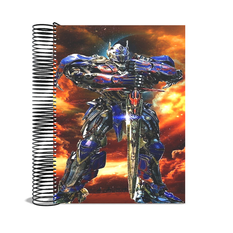 Caderno Escolar Transformers 96 Folha 1 materia capa Dura | Shopee Brasil
