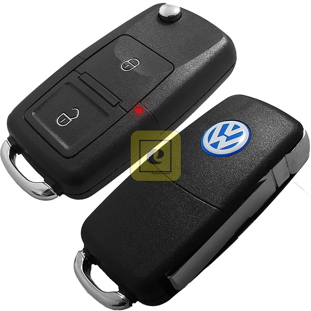 Chave Canivete Original Saveiro Cross G5 Golf Fox Gol Voyage - 2 BOTÃO ...