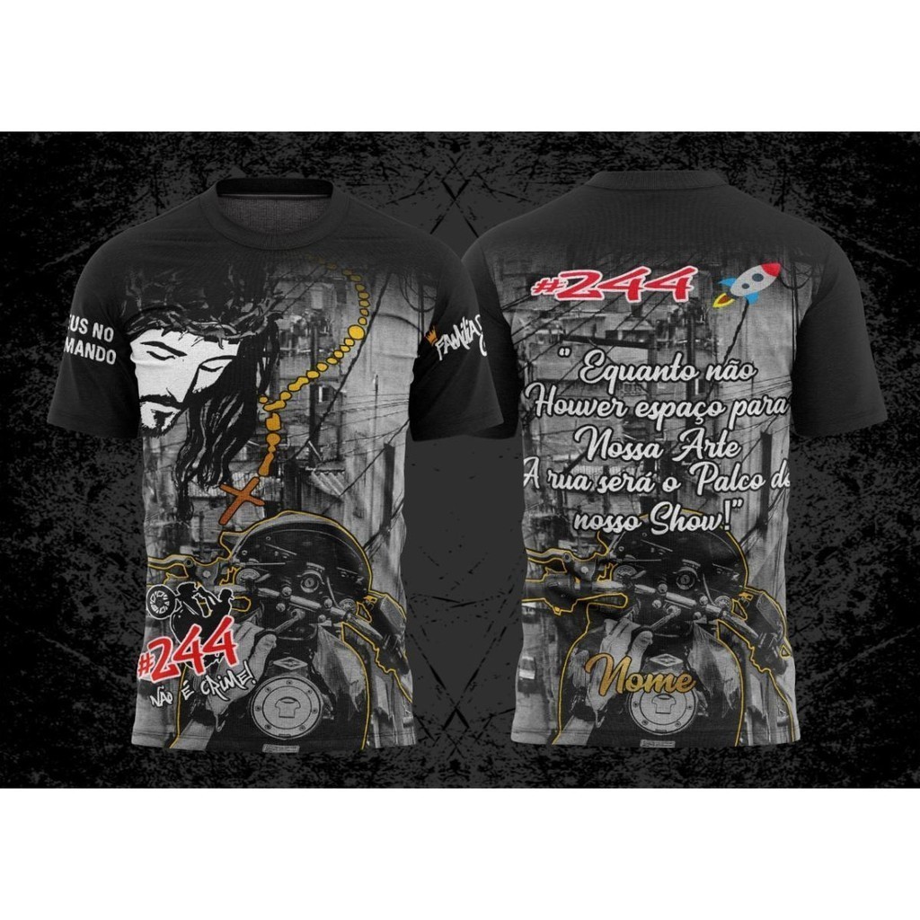 Camisa 244 personalizadas Grau não é crime modelo 4 | Shopee Brasil