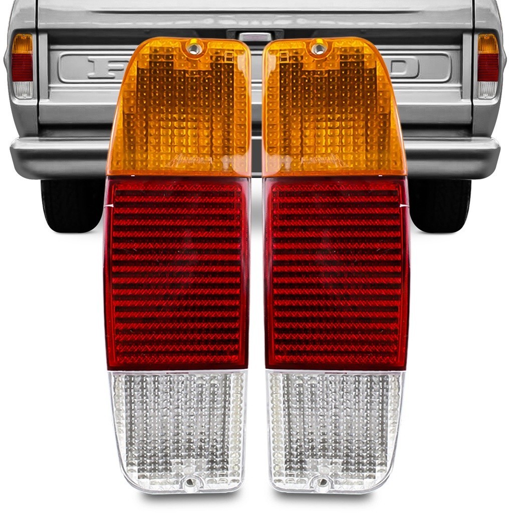 Par Lanterna Traseira F1000 F-1000 1985 A 1992 Tricolor | Shopee Brasil