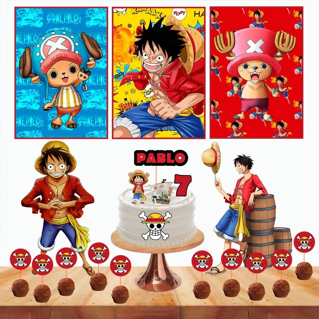 Kit festa One Piece - festa em casa One piece 002 | Shopee Brasil