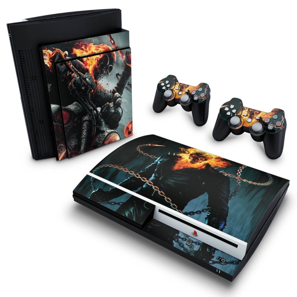 Skin PS3 Fat Adesivo - Ghost Rider - Motoqueiro Fantasma #B | Shopee Brasil