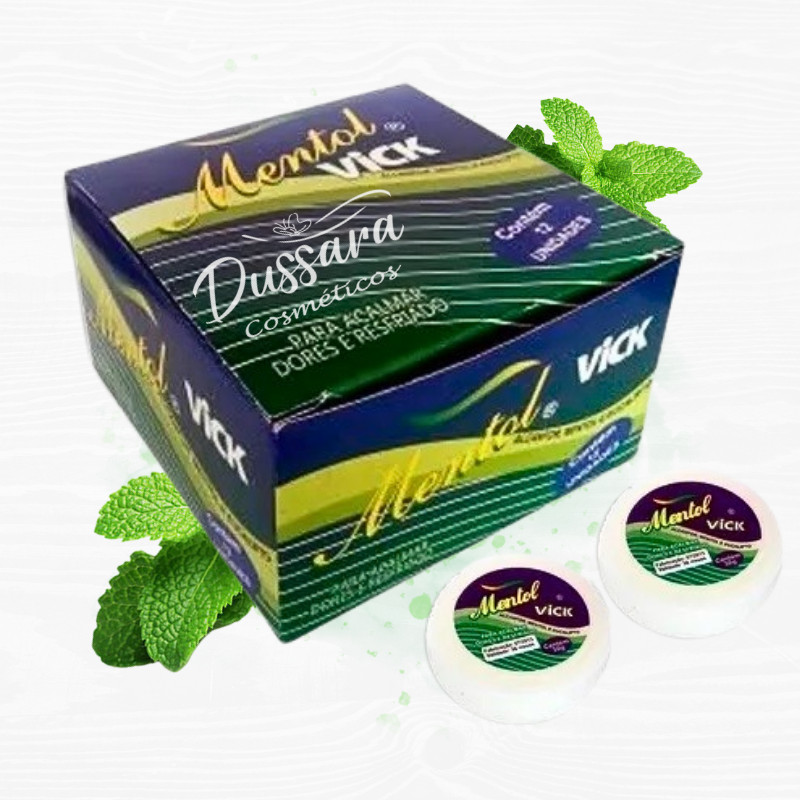Kit c| 12 Pomadas Mentol Vick 30g (-Alivia Gripes e Resfriados ...