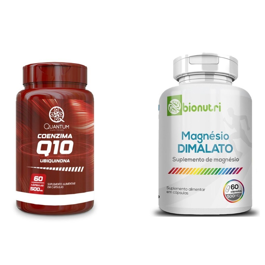 COENZIMA Q10 60CAPS QUANTUM + DIMALATO 120CAPS BIONUTRI | Shopee Brasil