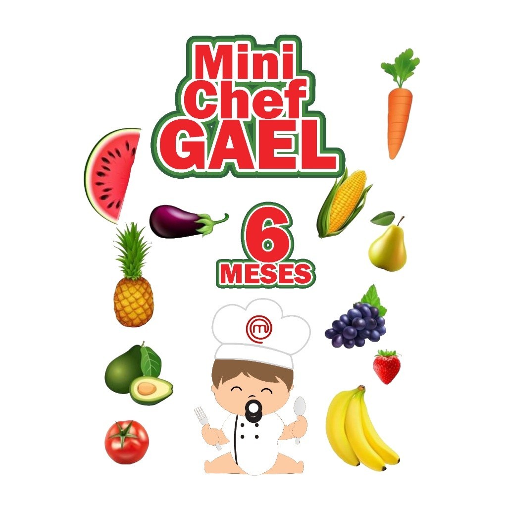 Topo Topper de Bolo Aniversário - Tema MINI CHEF COZINHA | Shopee Brasil
