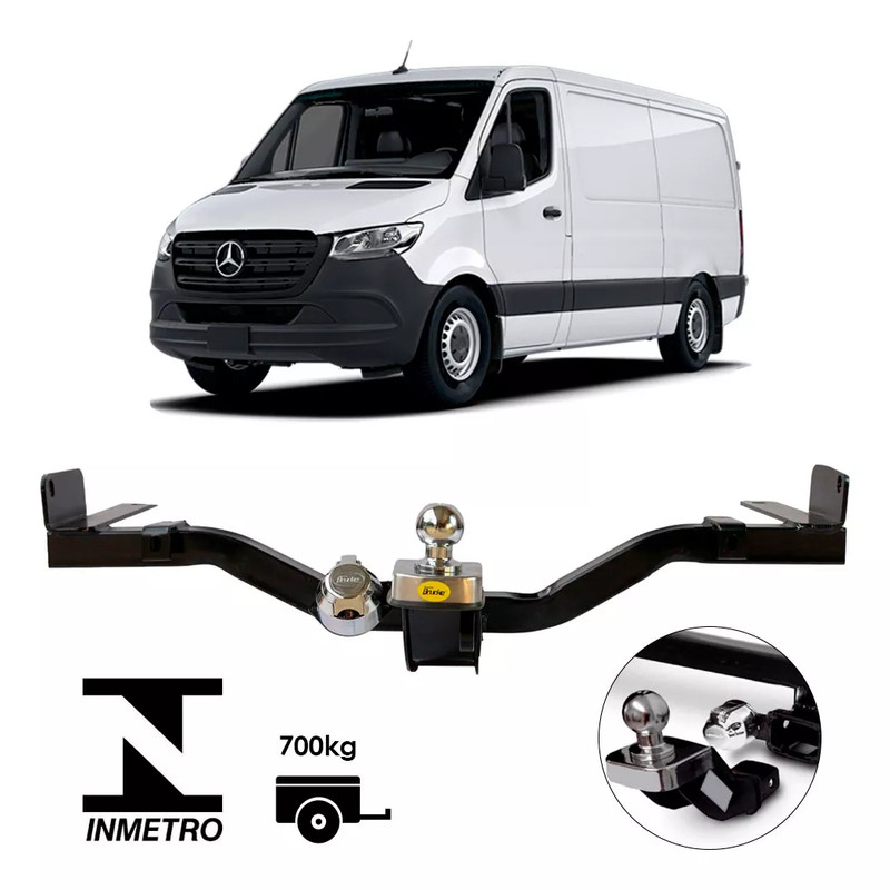 Engate Reboque Removível Mercedes Sprinter S/Stribo 2022 2023 2024 ...