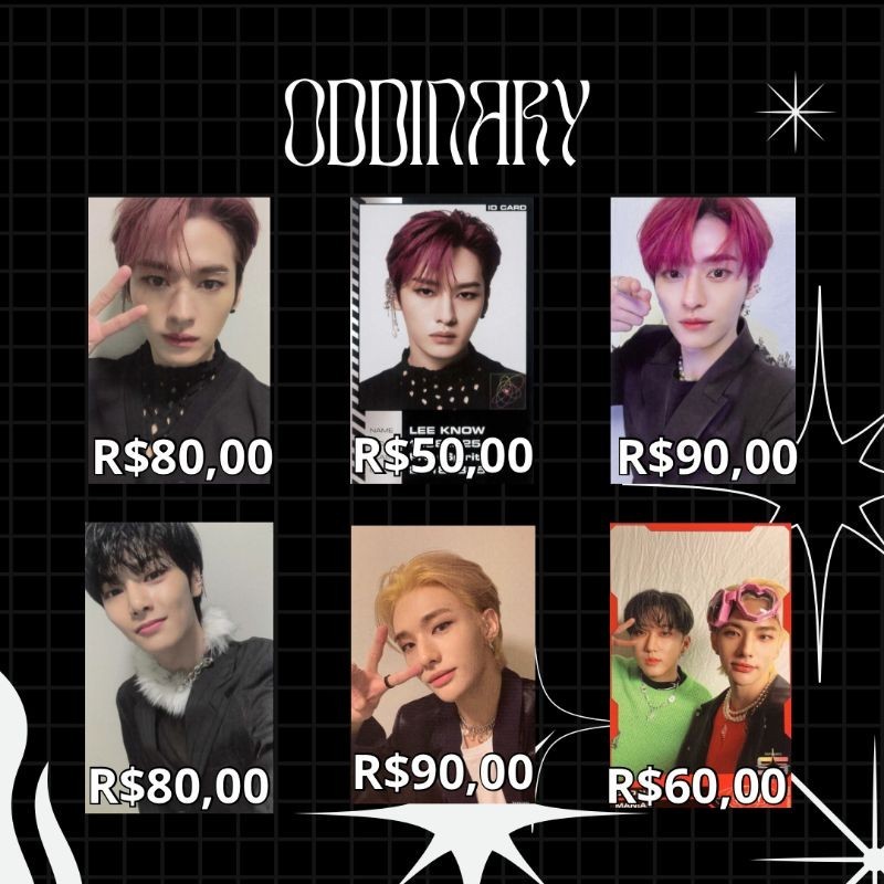Stray Kids - Oddinary Photocards, Adesivos, Foto e Poster Oficiais ...