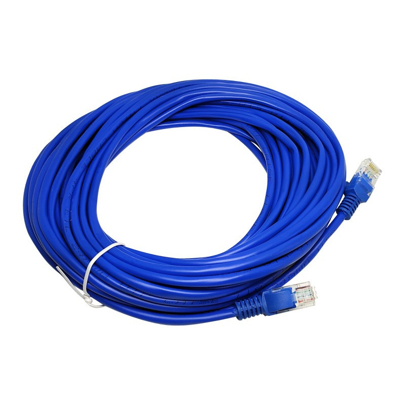 Cabo De Rede 3 5 10 Metros Azul Montado Crimpado RJ45 Cat5e Cat6 Lan ...