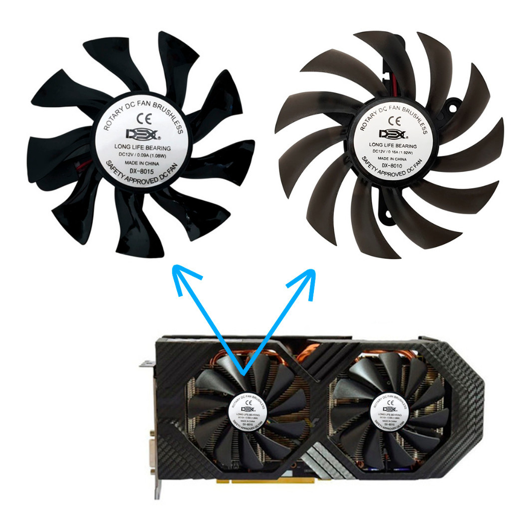Cooler Fan Para Placa de vídeo 75mm 12v Intel Amd Nvidea | Shopee Brasil