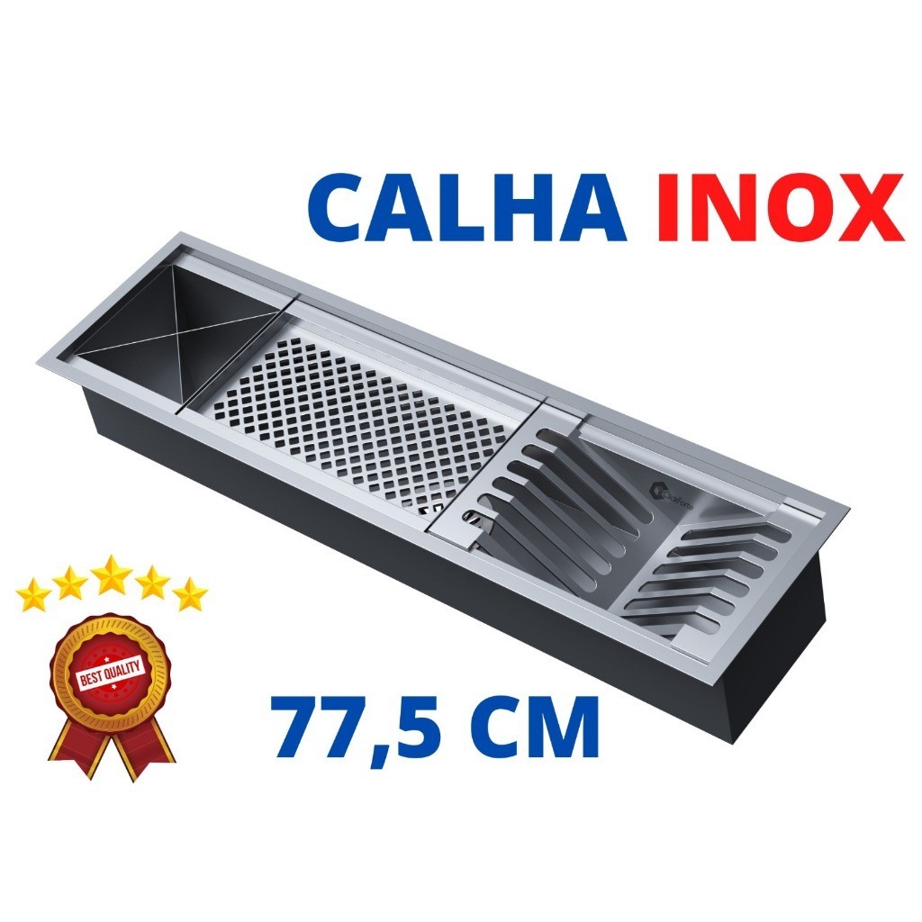 Calha Organizadora De Pia inox 304 Porta copos escorredor de pratos ...