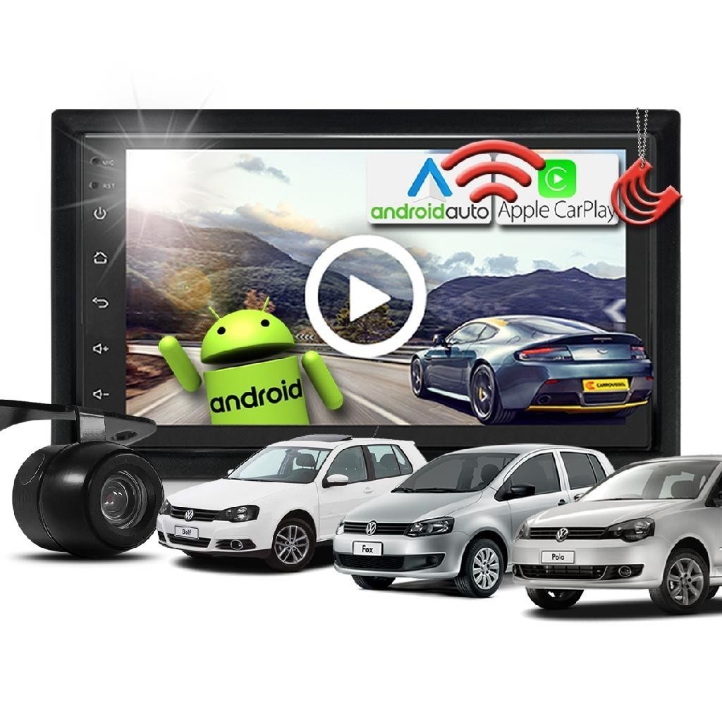 Combo Kit Central Multimidia MP5 Android + Camera de ré + Moldura Golf Polo Fox Bora | Shopee Brasil