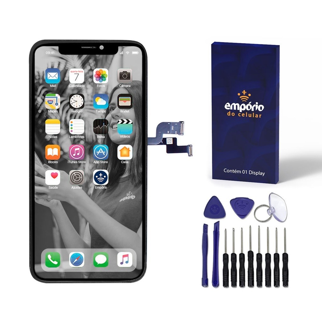 Tela Display Frontal Lcd Touch iPhone X 10 Empório Standard | Shopee Brasil
