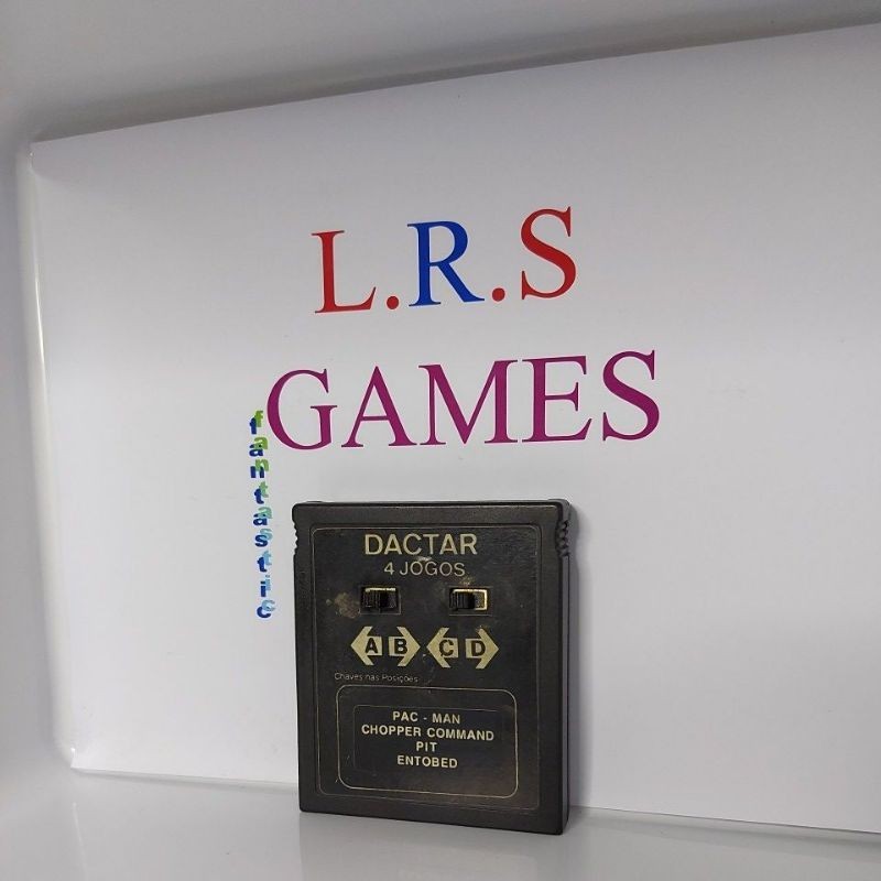 ATARI PAC MAN, CHOPPER COMMAND, PIT, ENTOBED, CARTUCHO 4 IN 1 | Shopee ...