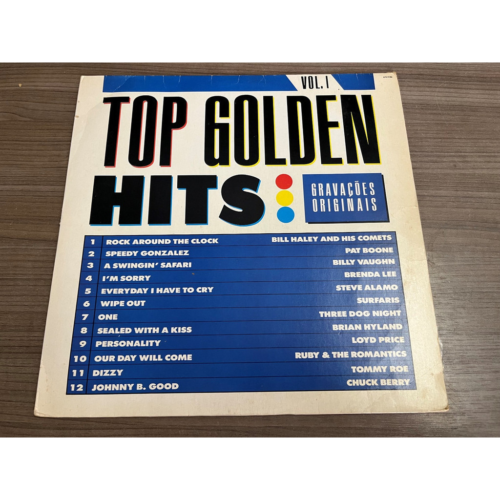 LP TOP GOLDEN HITS VOL 1 GRAVACOES ORIGINAIS 1986 | Shopee Brasil