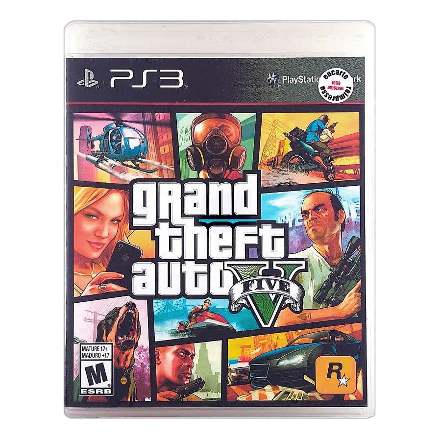 Grand Theft Auto GTA V 5 Original Playstation 3 PS3 | Shopee Brasil