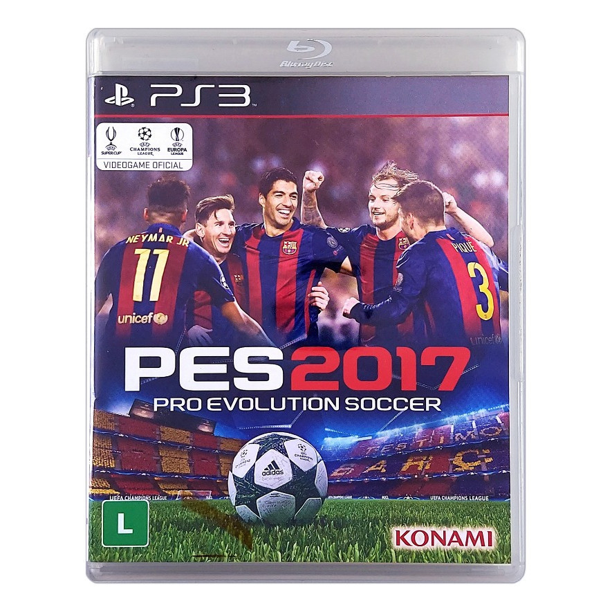 Pro Evolution Soccer PES 2017 Original Playstation 3 PS3 | Shopee Brasil