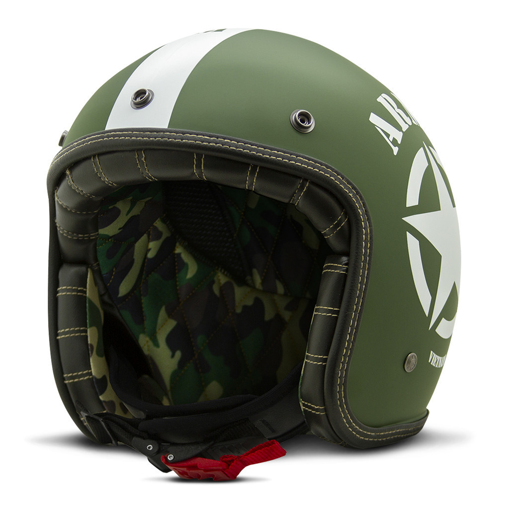 Capacete Aberto Etceter Custom Army | Shopee Brasil