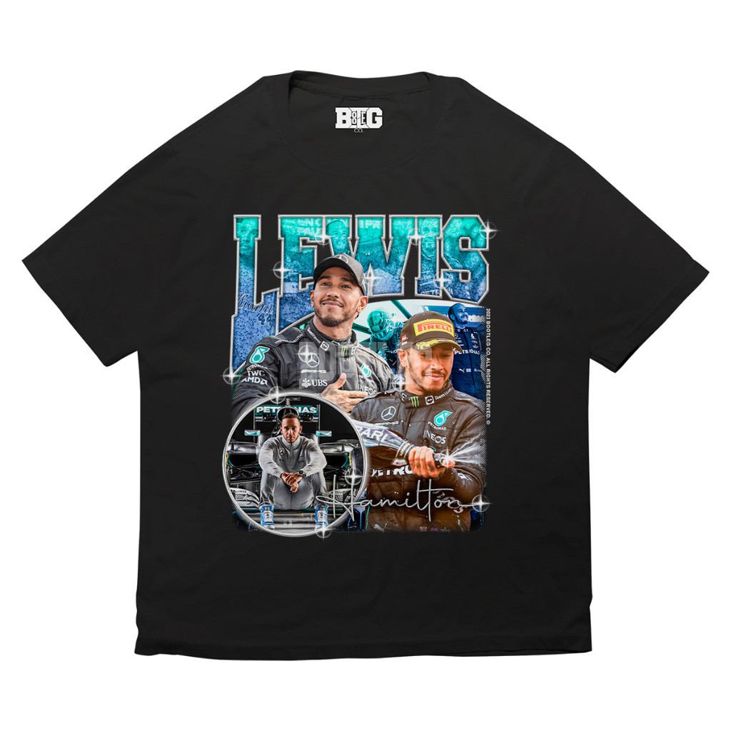 Camisa Básica Camiseta Lewis Hamilton Mundial Mercedes F1 Formula 1 ...