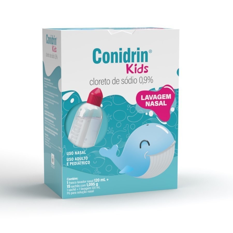 CONIDRIN INFANTIL 0,9% NASAL KIDS 15 SACHÊS | Shopee Brasil