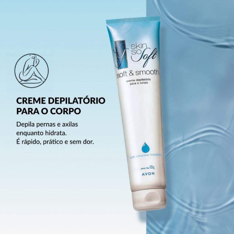 Avon Creme Depilatório Corporal Avon depilação sem dor 125 g | Shopee ...