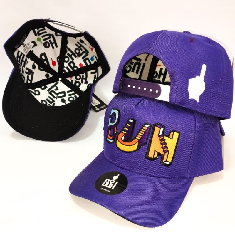 Boné BuH Masculino Feminino Aba Curva Bordado Snapback Personalizado ...