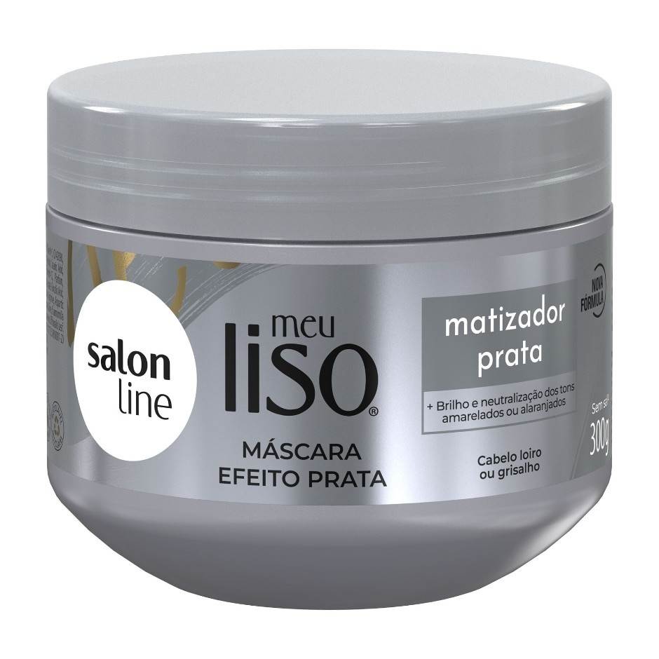 Máscara Meu Liso Matizador Prata Salon Line 300g | Shopee Brasil