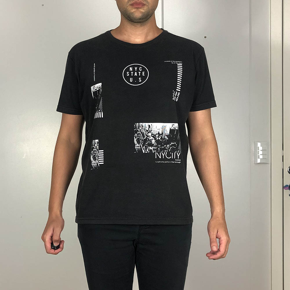 Camiseta Sem Marca Preto G | Shopee Brasil