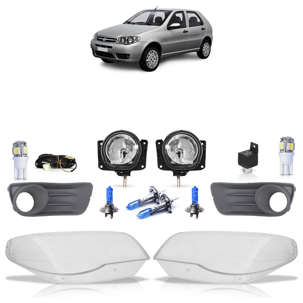 Kit Palio Economy 2011 2012 2013 2014 2015 2016 2017 Par Lente Do Farol ...