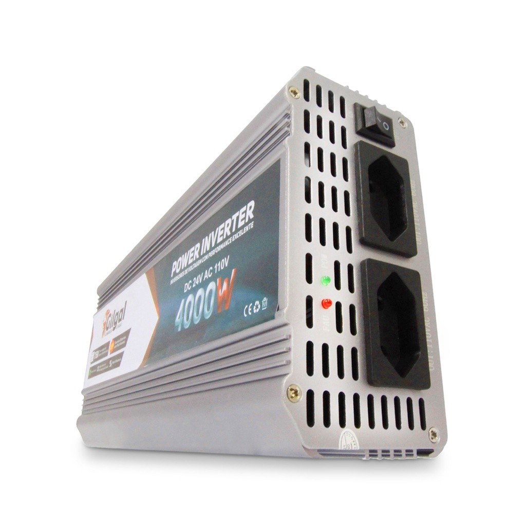 Inversor 4000W 12V para 220V Gilgal Onda Modificada Ar-Condicionado 9000 BTUs Solar Motorhome ...