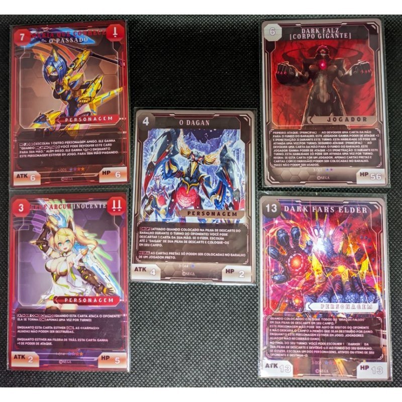 Cartas de Phantasy Star Online Trading Card Game 5 cartas a sua escolha ...