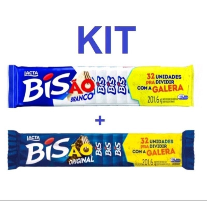 kit doces bis chocolate bisao com 64 unidades total | Shopee Brasil