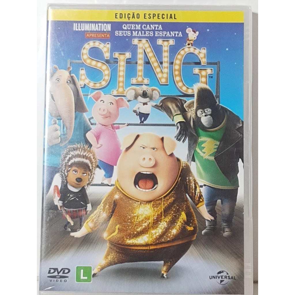 DVD Sing - quem canta seus males espanta (lacrado) | Shopee Brasil