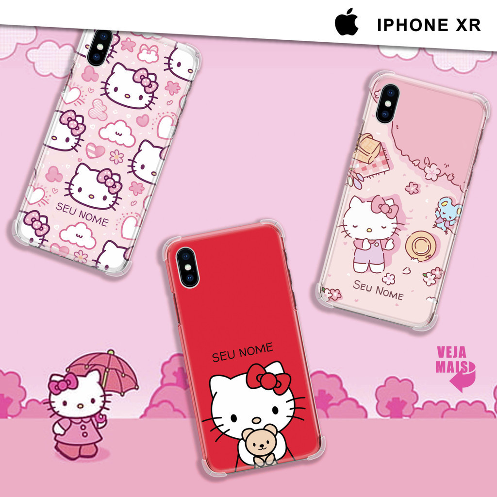 Capa Capinha - iPhone XR - Desenho Hello Kitty Personalizada | Shopee ...