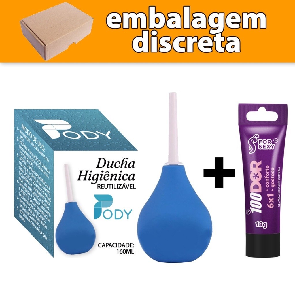 Kit Ducha higiênica em borracha para Xuca / Chuca 160 ml VibraToy ...