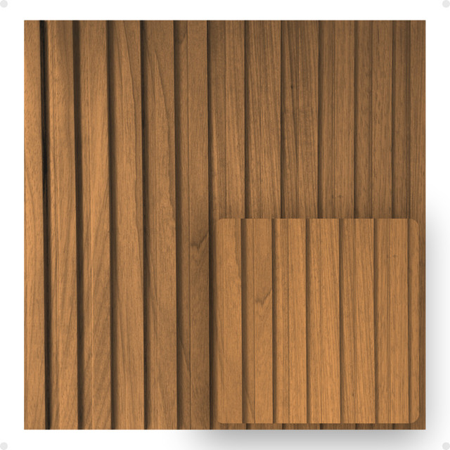 Revestimento Ripado Qualidade Premium Painel Placa Decorativa PVC 50cm ...