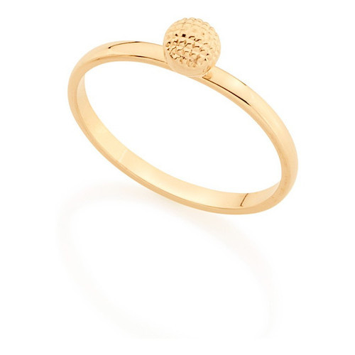Anel Skinny Ring Aro Com Bola Trabalhada Rommanel 512369 | Shopee Brasil